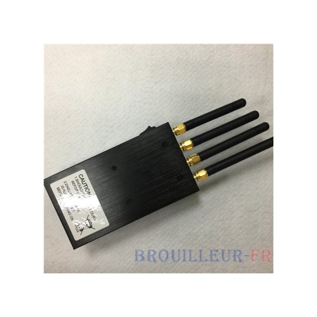 Brouilleur Portable GSM/Wi-Fi/GPS avec 4 Antennes Puissant - Brouilleur ...